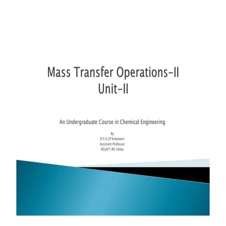 Mass transfer | PPTX