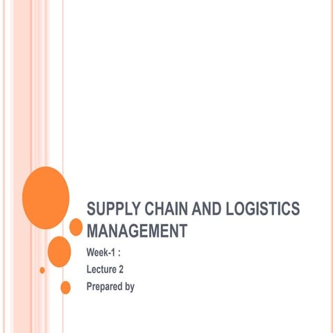 SUPPLY CHAIN AND LOGISTICS MANAGEMENT | PPTX