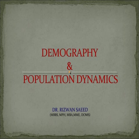 Lecture demography 2019 | PPT