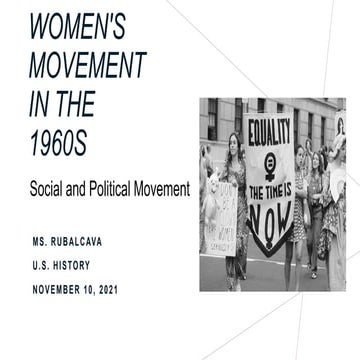 The womens movement_of_the_1960-1973 | PPT
