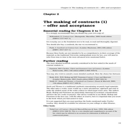 Lecture guide chapter 2 the making of contracts | PDF
