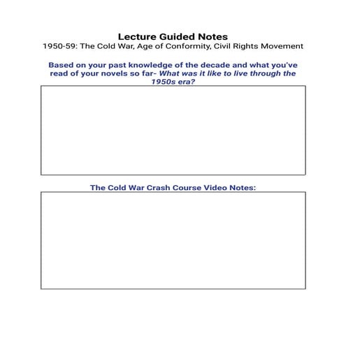 HISTORY IGCSE CONTENT - 20TH CENTURY OPTION - USA CONTAINING COMMUNISM ...