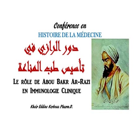 Lecture Historical Facts Ar-Razi the Father of Immunology | PPT