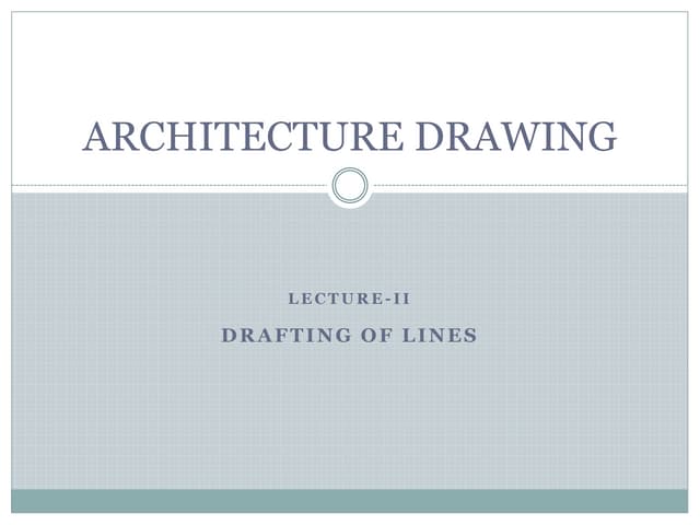 Line Types In Engineering Drawing | PPTX