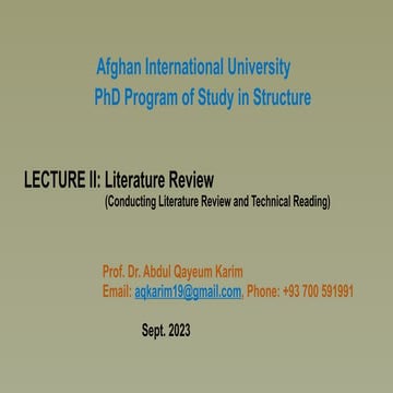 LECTURE III. LIterature Review (AIU), 27 Sept 2023.pptx