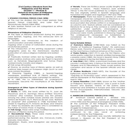 grade 11 module 3 21st-Century-Literature pptx | PPTX