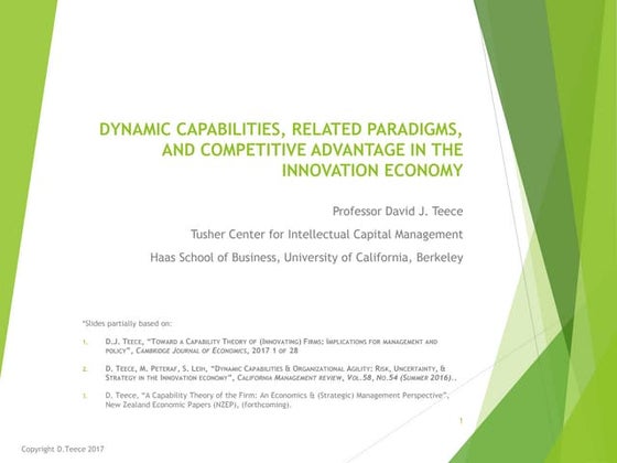 Dynamic Capabilities as (workable) Systems Theory | PPT