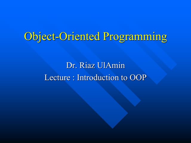 Lecture java continued | PPT Lecture java continued | PPT