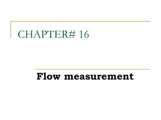 Solid Flow Meters | PPT | Physics | Science