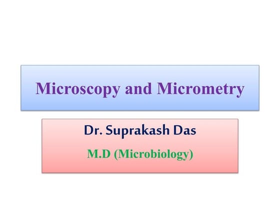 Microscopic techniques | PPT