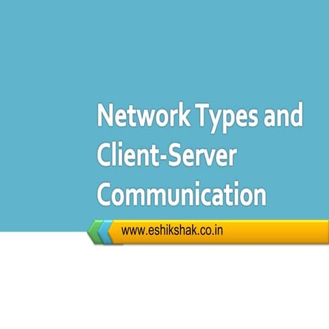Network Client Server | PDF