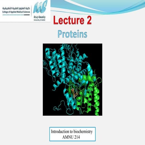 Lecture no. 2 basics of biochemistry - | PPT