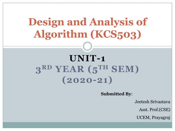 8 Daa Lecture 8 Recurrences And Iteration Methodpdf