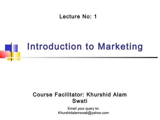 Unit 1 introduction to marketing - Class 11 - CBSE - 2016/17 | PDF