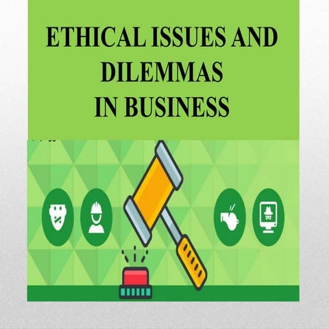 Lecture no 12.pptx ethical issues in business | PPTX | Crime & Harmful Acts to Individuals ...