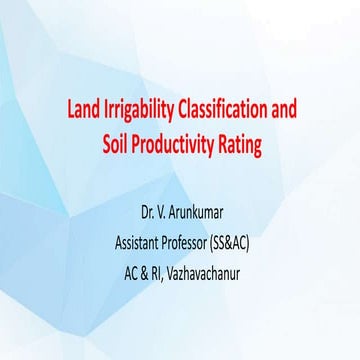 Land Suitability Classification | PDF
