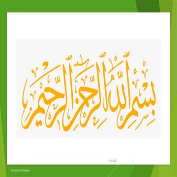 Lecture No 1b Overview of Database intro | PPTX