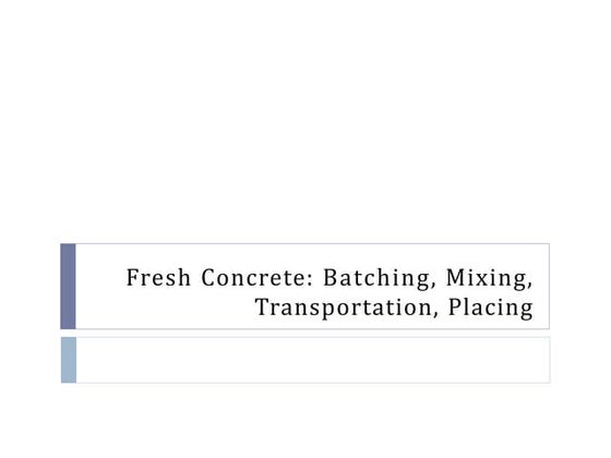 CONCRETE EQUIPMENTS.pptx | Civil Engineering Industry | Industries