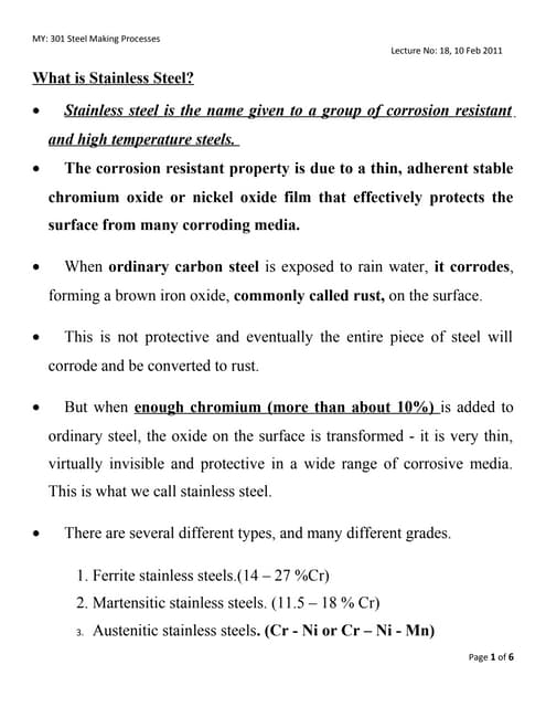 Secondary steel making processes | PPT