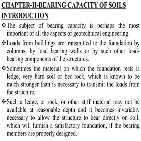 TERZAGHI’S BEARING CAPACITY THEORY | PDF
