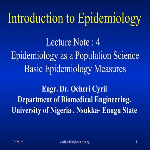 Lecture Note 5 on BME 421- Engr Dr. Ocheri C..ppt