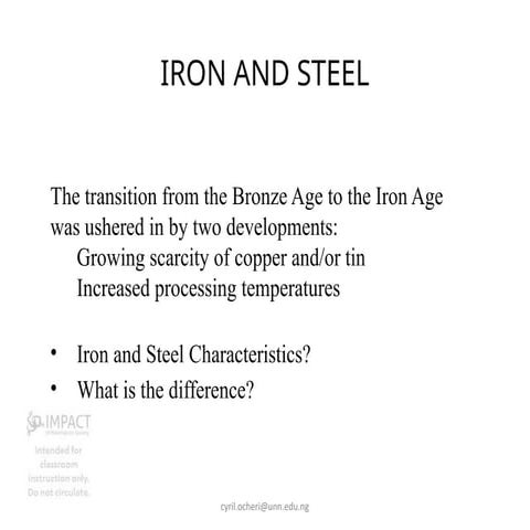 Comprehensive Overview of Iron and Steel: History, Properties, and ...