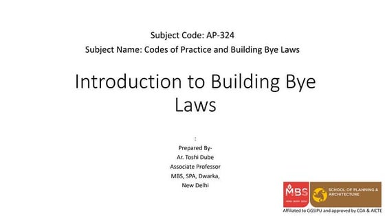 Development control rules and regulation | PPT