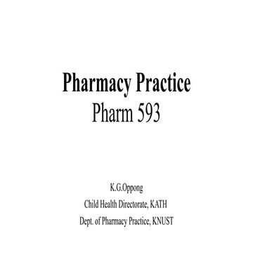 Lecture notes-Pharmacy Practice 593 OTC Headaches Malaria ...