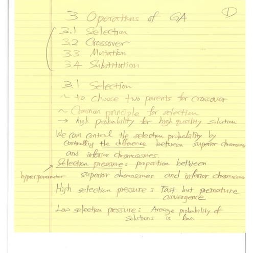 Evolutionary Computation Lecture Notes03 Pdf