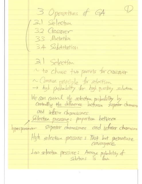 Evolutionary Computation Lecture Notes03 Pdf