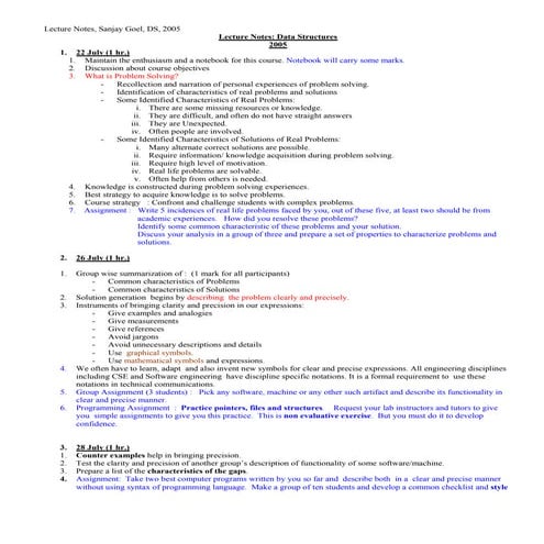 Data Structures 2005 | PDF