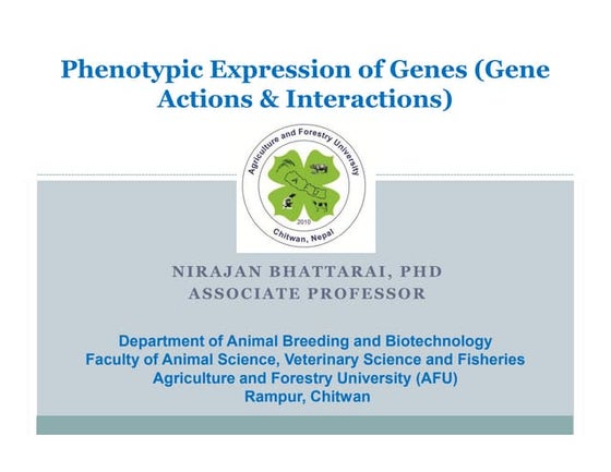 Gene interaction | PPTX | Genetics | Science