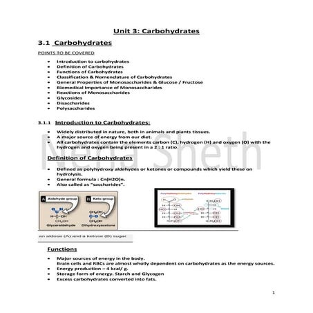 Qualitative analysis of carbohydrates | PPTX