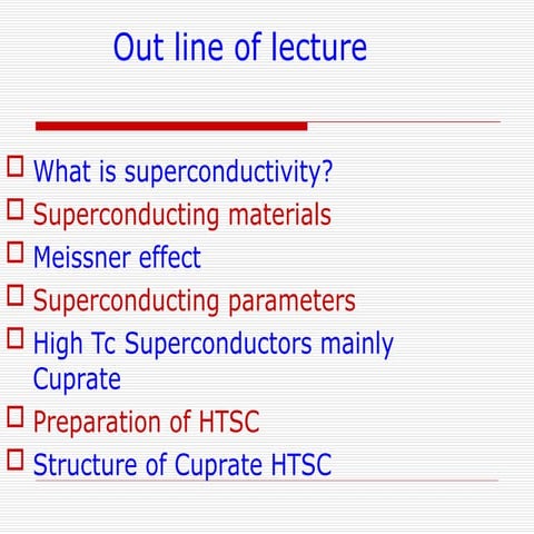 Superconductivity Lecture Notes And Slides Ppt