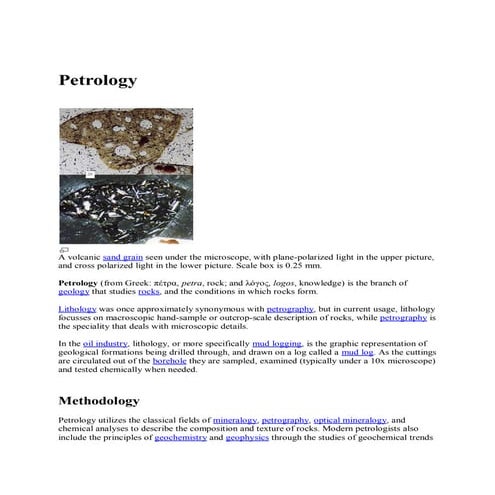 Lecture on petrology | PDF