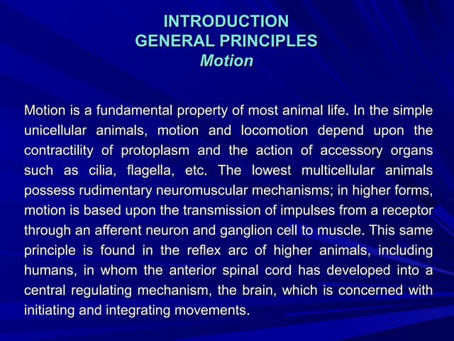 Physiology of movement | PPTX