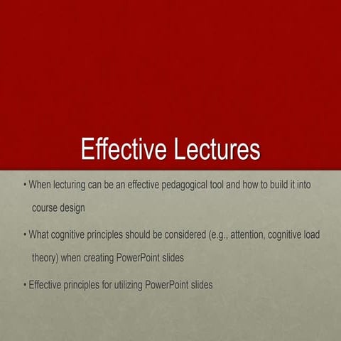 FCTE Lecture/PowerPoint Presentation | PPTX