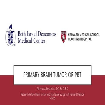 Lecture primary brain tumor | PPT