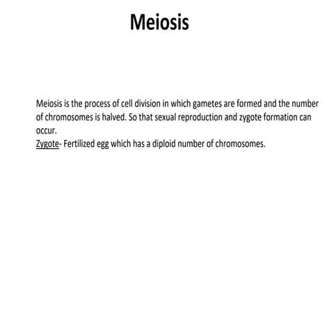 Chromosomes and meiosis | PPT