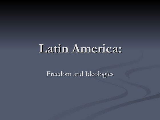 Latin america after independence | PPT