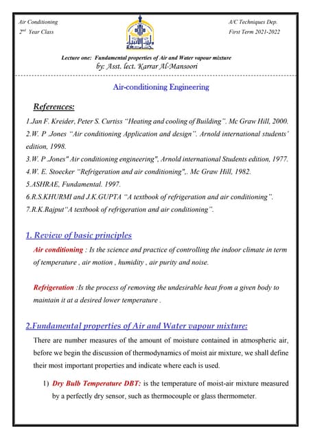 The International Standard Atmosphere (ISA) | PDF