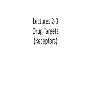 Lectures 2 3 (receptors) | PPTX