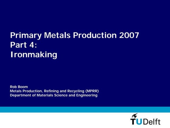 Sponge iron making process | PPTX