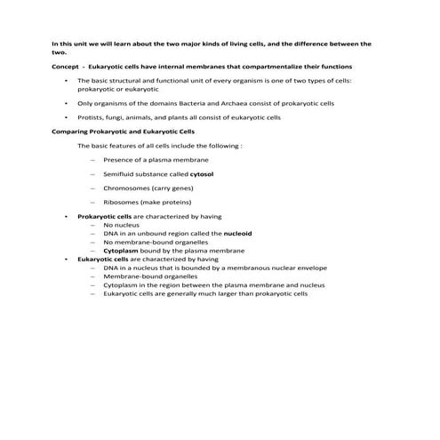 Types of cells prokaryotic and eukaryotic | PPT