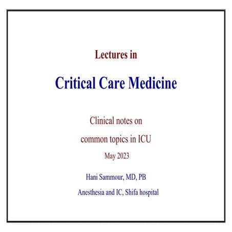 Lectures in ICU . . . . . | PDF
