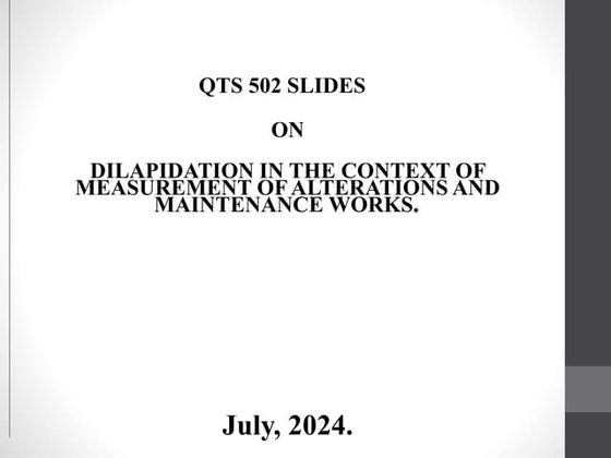 dilapidation reports | PDF