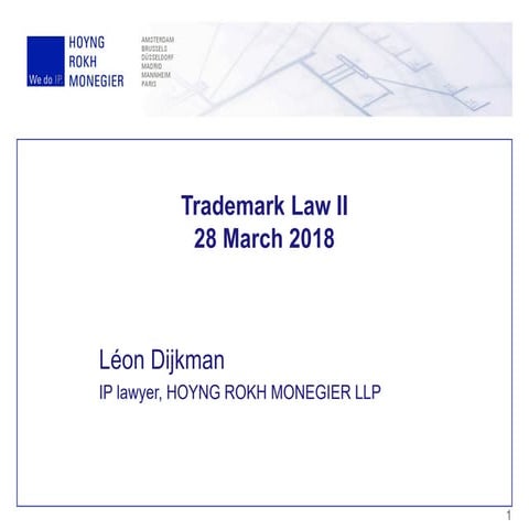Trademark law: infringement | PPT