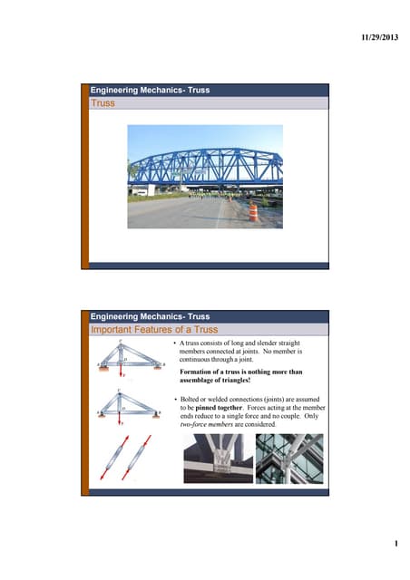 TRUSS ANALYSIS (TERM PAPER REPORT) | PDF