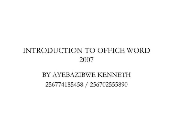 Word2010 | PPTX