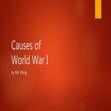 WWI Lecture for Guided Notes | PPTX | Death, Injury, or Military ...